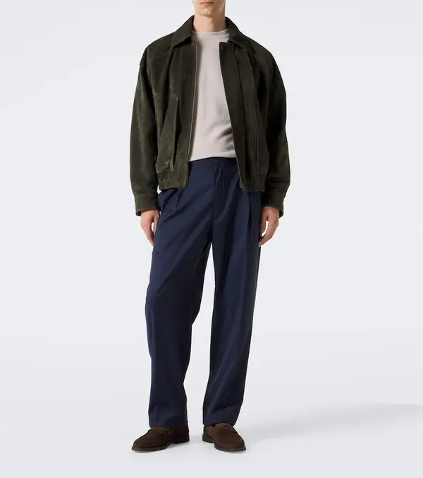 Brioni Bellagio Wool Straight Leg Trousers