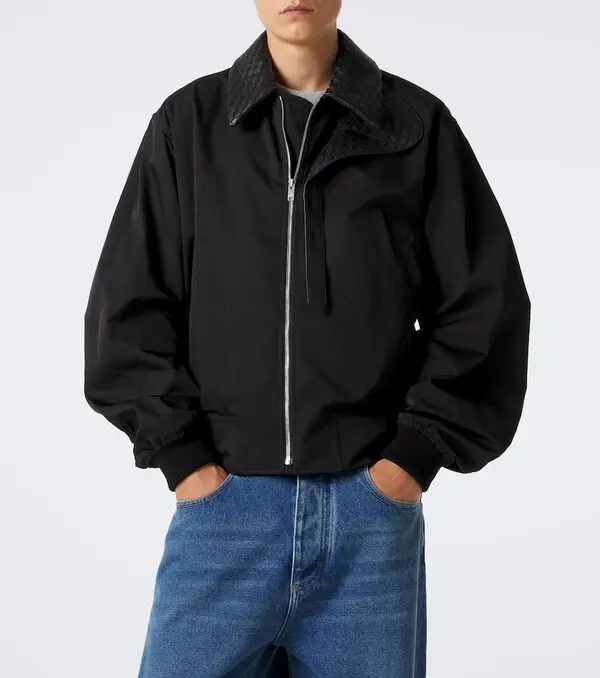 Bottega Veneta Intrecciato Twill Blouson Jacket
