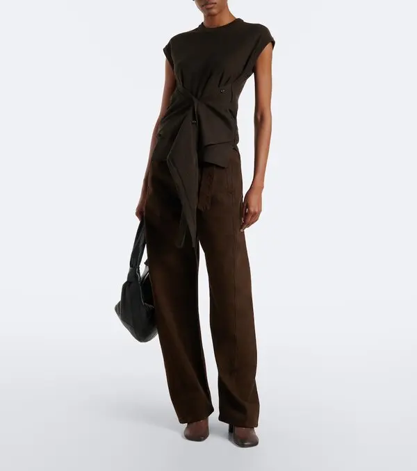 LEMAIRE Twisted Belted Barrel-leg Jeans