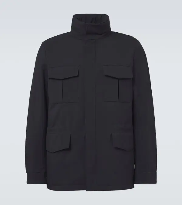 Agnona Field Jacket - Blue