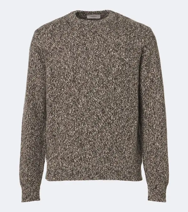Agnona Wool And Cashmere Crewneck Sweater - Brown