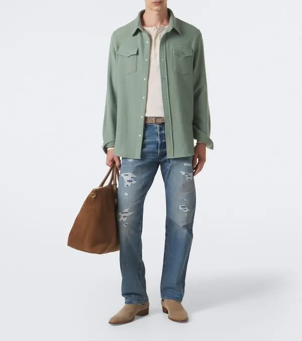 Ralph Lauren Distressed Straight Jeans