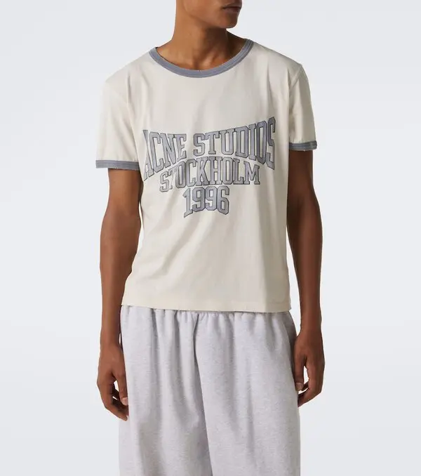 Acne Studios Printed Cotton Jersey T-shirt