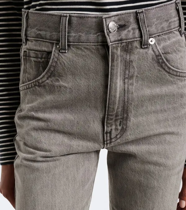 NILI LOTAN Joan Straight Jeans In Ash Wash