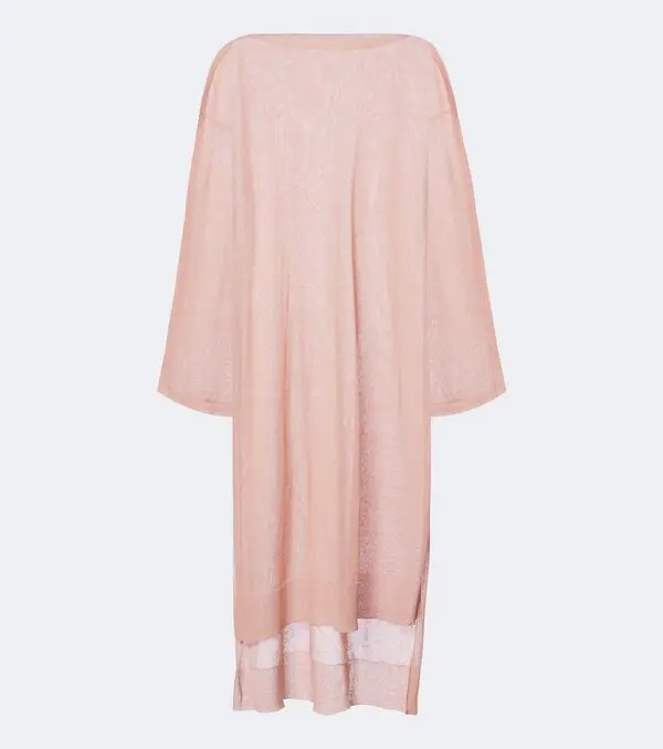 Alaïa Ala�a Knitted Linen And Silk Kaftan