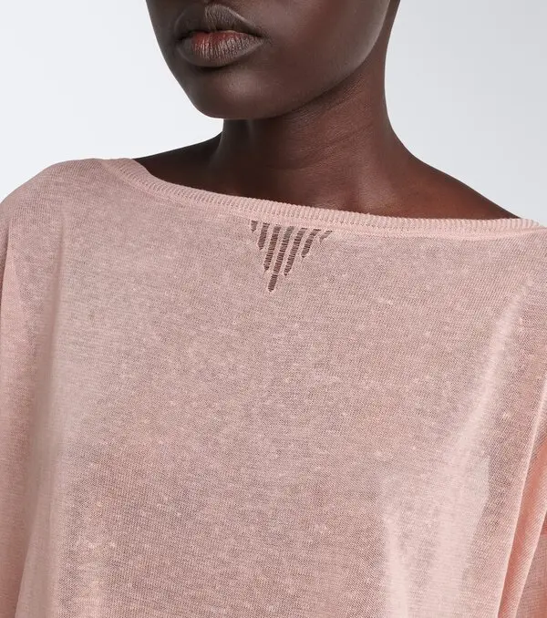 Alaïa Knitted Linen And Silk Kaftan