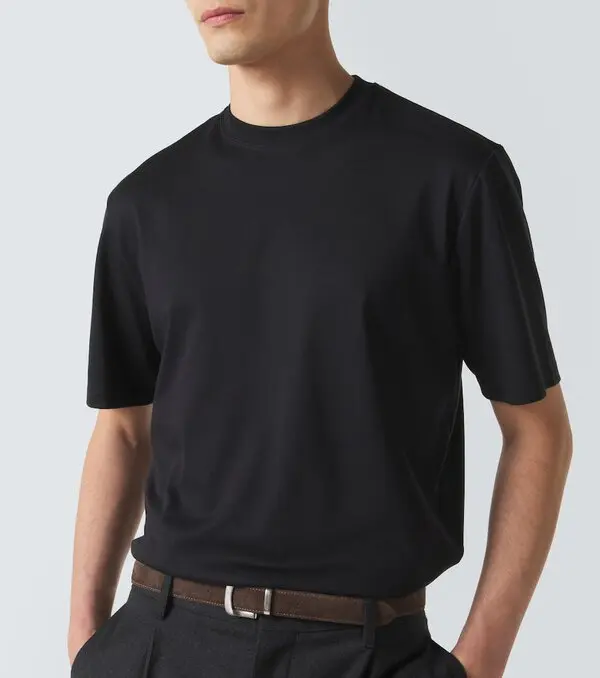 Agnona Cotton Jersey T-shirt - Black