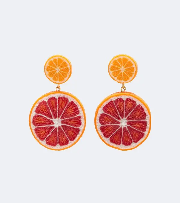 JENNIFER BEHR Citrone Drop Earrings - Orange