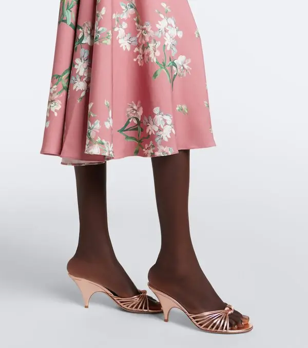 Erdem Floral Asymmetric Cady Midi Dress