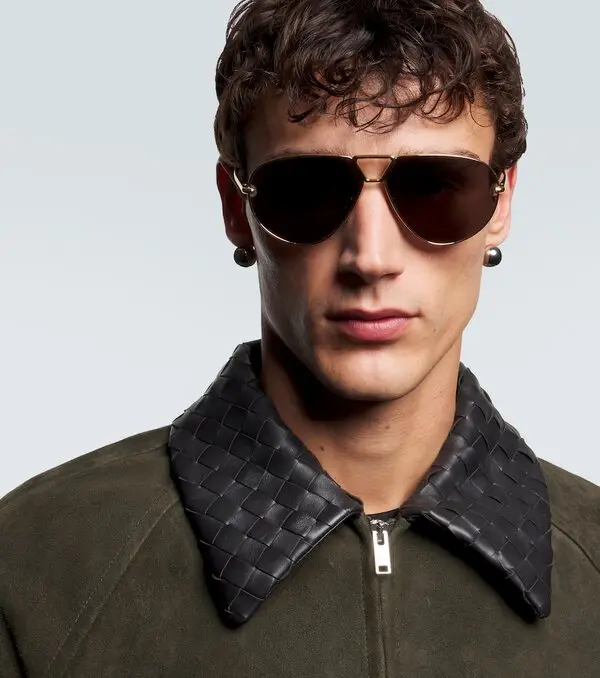 Bottega Veneta Drop Aviator Sunglasses