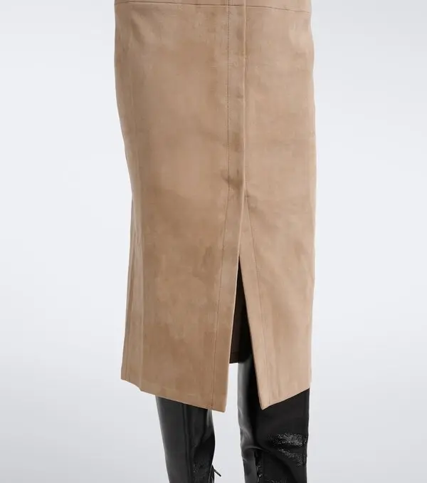 Stouls Becky Suede Shirt Dress - Beige