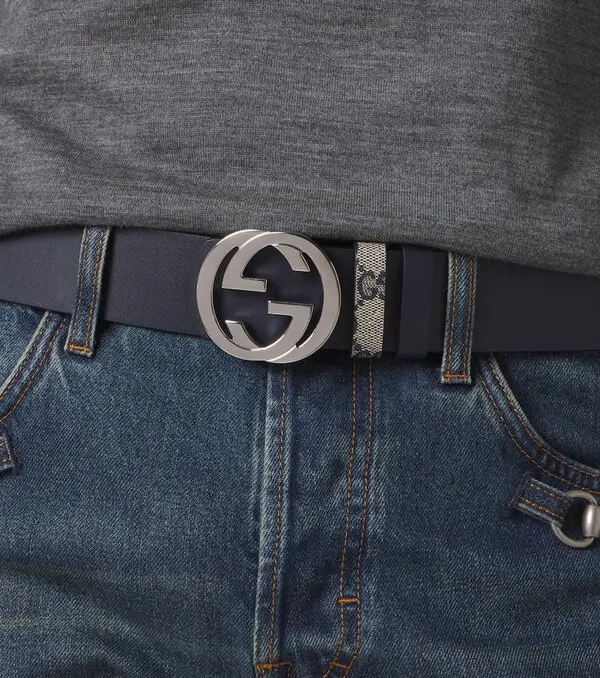 Gucci Gg Canvas Reversible Belt