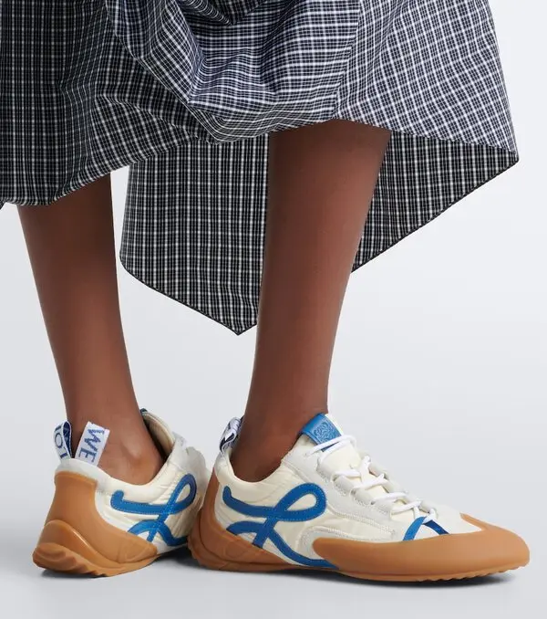 Loewe Grip Anagram Sneakers - White