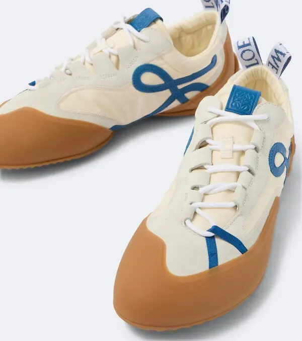 Loewe Grip Anagram Sneakers - White