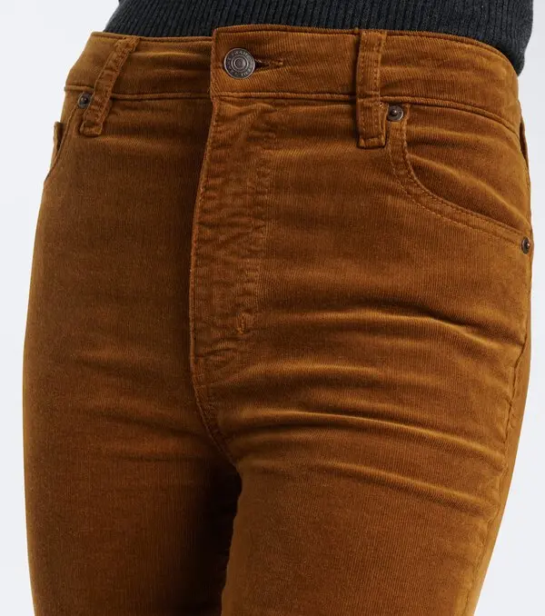 FRAME Corduroy Bootcut Cotton-blend Pants