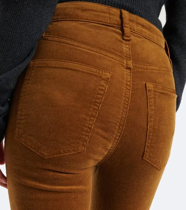 FRAME Corduroy Bootcut Cotton-blend Pants