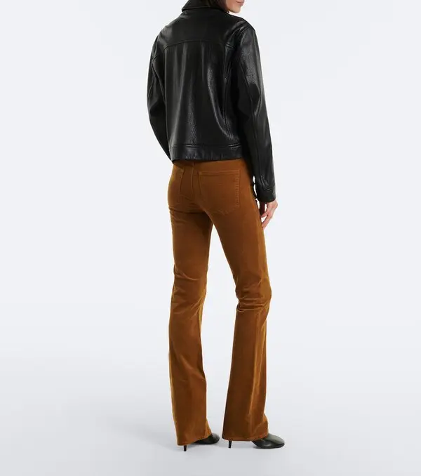 FRAME Corduroy Bootcut Cotton-blend Pants