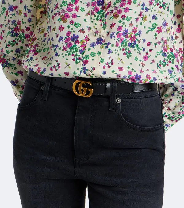 Gucci Gg Marmont Leather Belt
