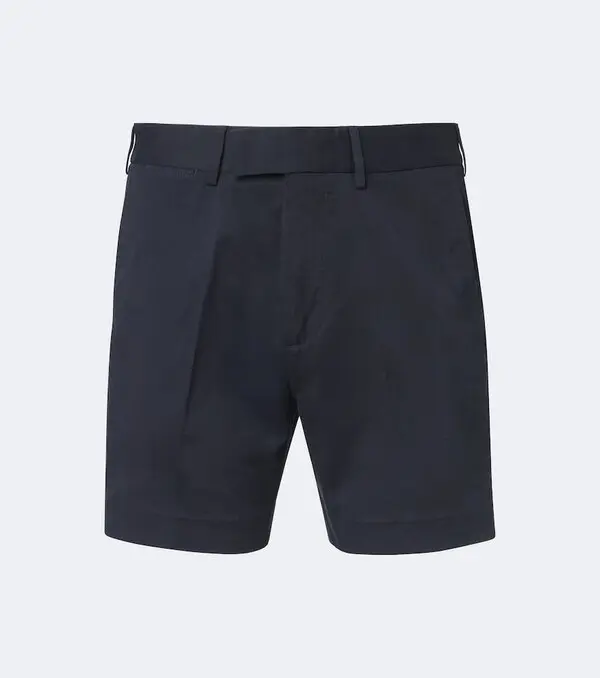 TOM FORD Cotton Twill Shorts - Blue