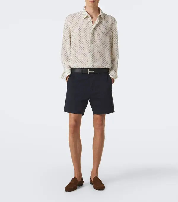 TOM FORD Cotton Twill Shorts