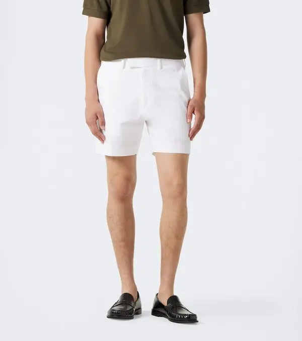 TOM FORD Cotton Twill Shorts - White