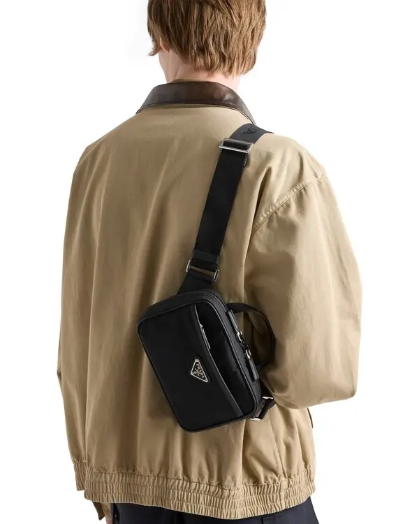 Prada Re-nylon And Saffiano Leather Shoulder Bag
