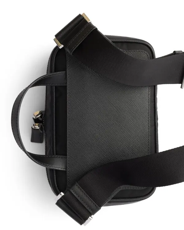 Prada Re-nylon And Saffiano Leather Shoulder Bag