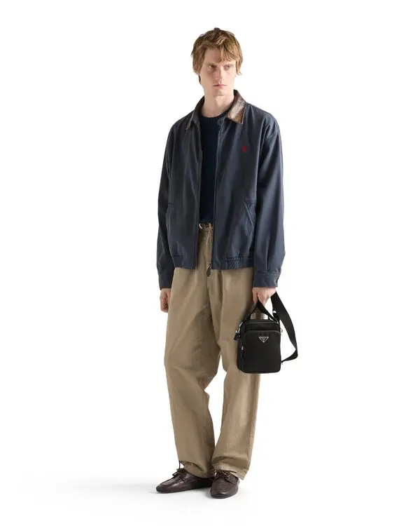 Prada Re-nylon And Saffiano Leather Shoulder Bag