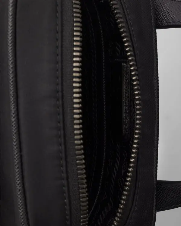 Prada Re-nylon And Saffiano Leather Shoulder Bag