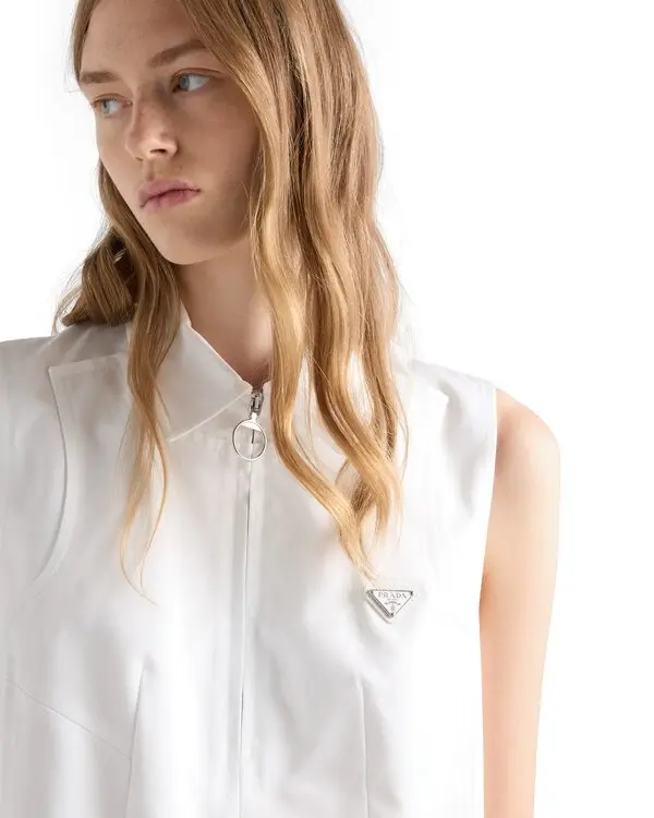 Prada Chino Zipper Mini-dress