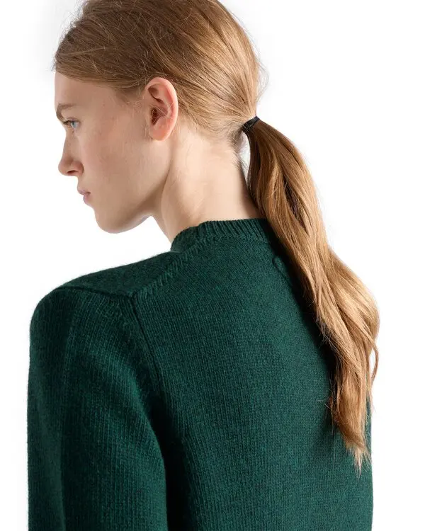 Prada Wool And Cashmere Crew-neck Sweater