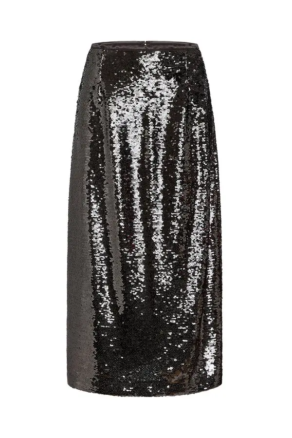 MARIE OLIVER Wray Sequined Pencil Skirt