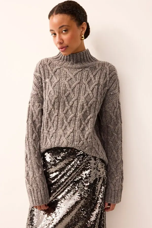MARIE OLIVER Cecile Sweater - Titanium