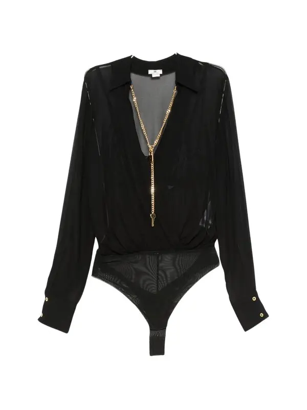 Elisabetta Franchi Body Shirt - Black