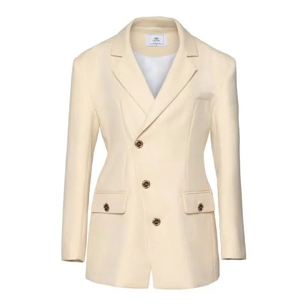 GIODORO Neutrals / Gianza Off- Wool Blazer - White