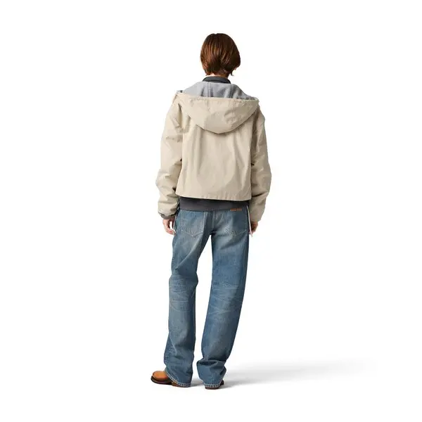 Miu Miu Panama Cotton And Fleece Blouson Jacket