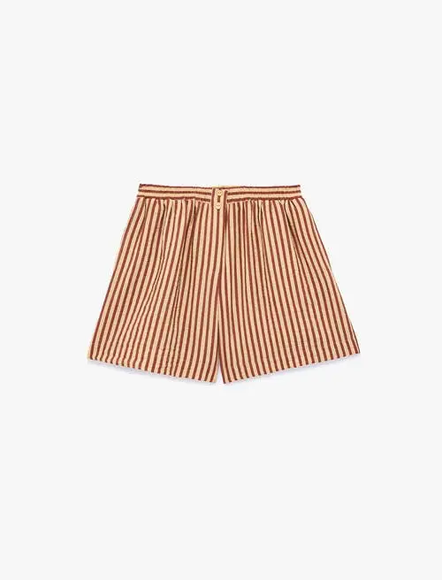 Koton Striped Regular Fit Mini Shorts