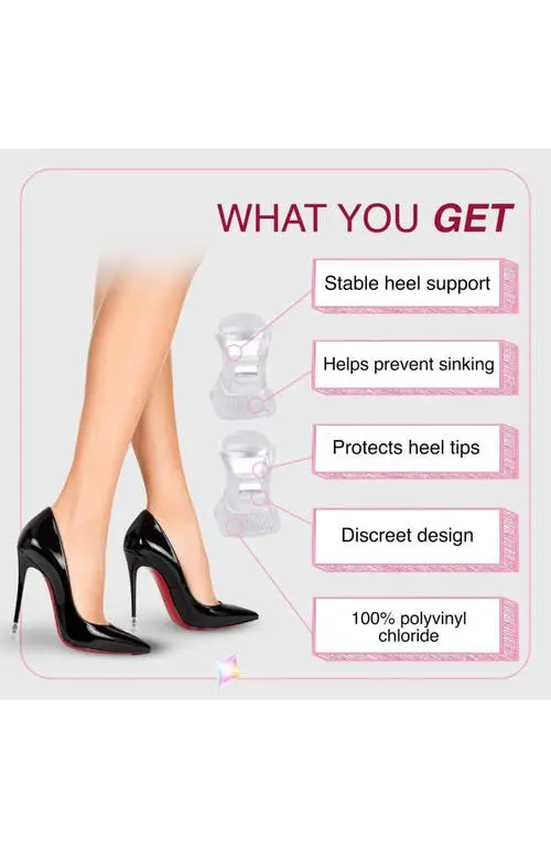 LECHERY® Hourglass Heel Protectors - Clear