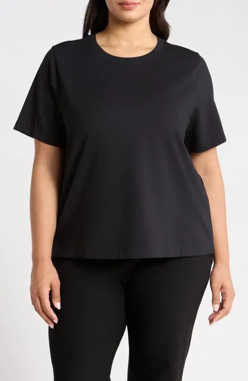 Eileen Fisher Crewneck Relaxed T-shirt - Black