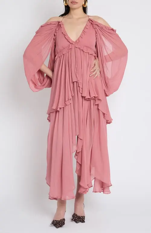 MUSE ASSEMBLY Tiered Frill Maxi Dress