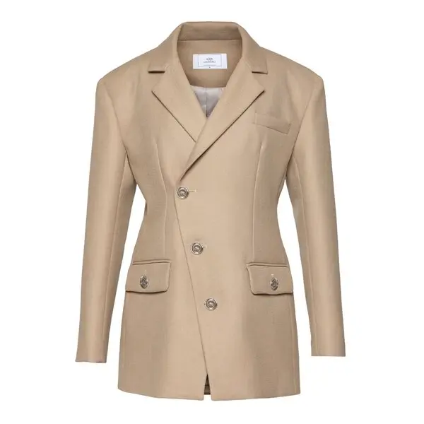 GIODORO Neutrals / Grey / Brown Gianza Taupe Wool Blazer - Grey/brown