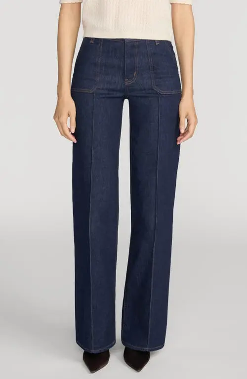 FRAME Le Slim Palazzo Pintuck Jeans - Rinse