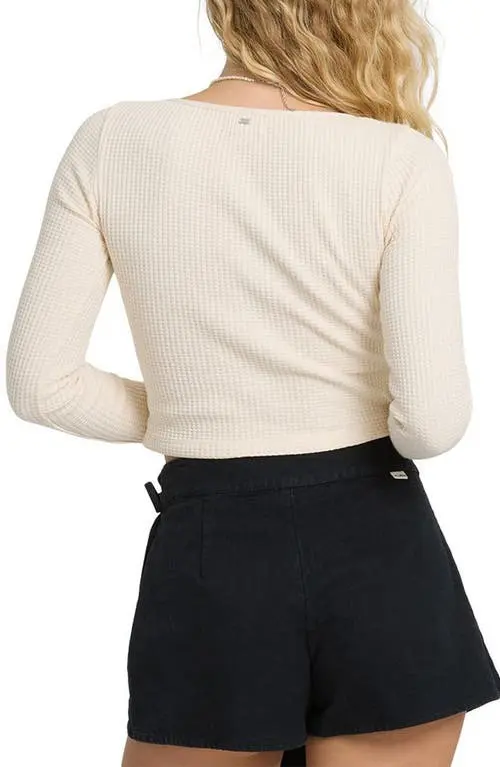 BILLABONG Paxton Long Sleeve Cropped Thermal Top