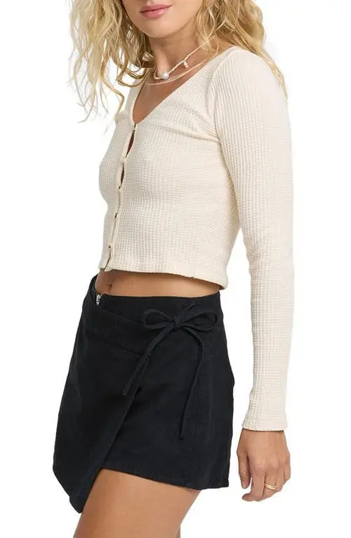 BILLABONG Paxton Long Sleeve Cropped Thermal Top