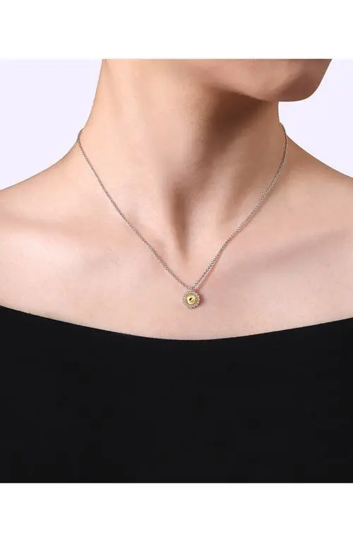GABRIEL & CO. Dome Pendant Necklace