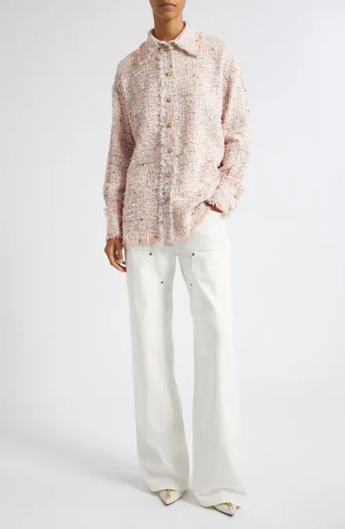 Balmain Multicolor Tweed Overshirt - Aaa Multi