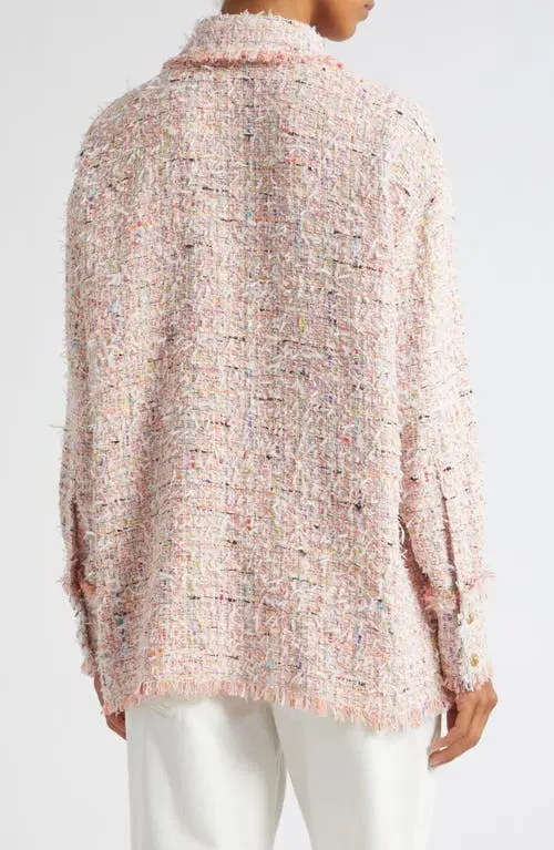 Balmain Multicolor Tweed Overshirt - Aaa Multi