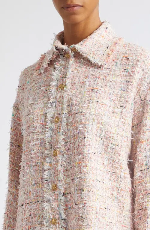 Balmain Multicolor Tweed Overshirt - Aaa Multi