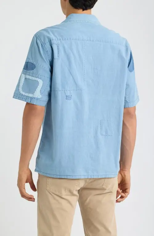 CORRIDOR Patchwork Cotton Camp Shirt