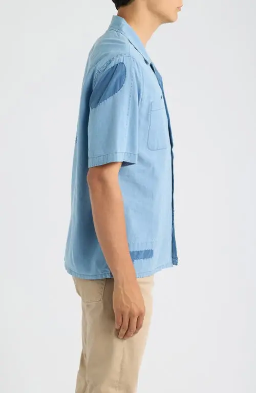 CORRIDOR Patchwork Cotton Camp Shirt